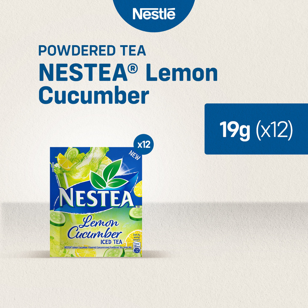 NESTEA Lemon Cucumber Powdered Juice Iced Tea 19g Pack of 12 | Shopee ...