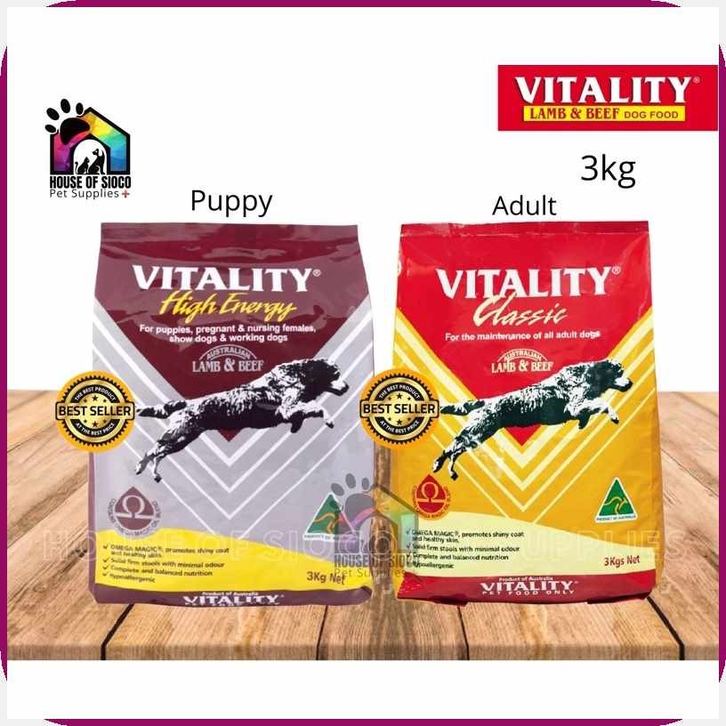 Vitality?w#Puppy:WS&and&Adult&Dog&Dry&Food&3kg | Shopee Philippines