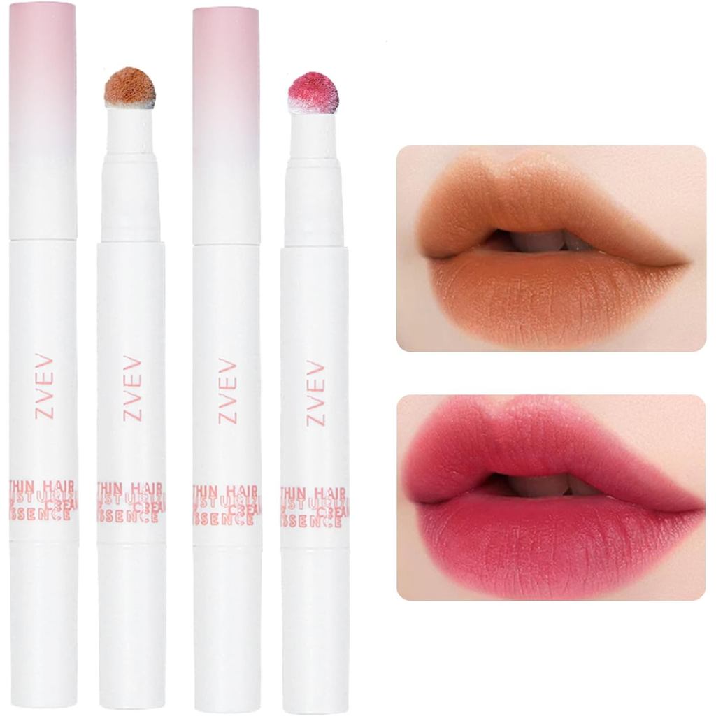 ZVEV Moose Velvet Lip Powder Cream Moisturizing Lip Brush Lip Gloss ...
