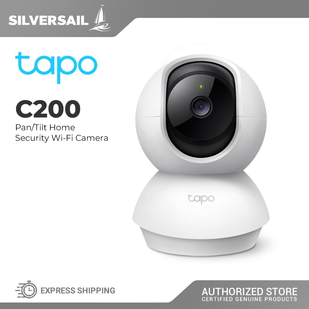 Tp-Link Tapo C200 Pan/Tilt Home Security Wi-Fi Camera (White) ( SD Card ...
