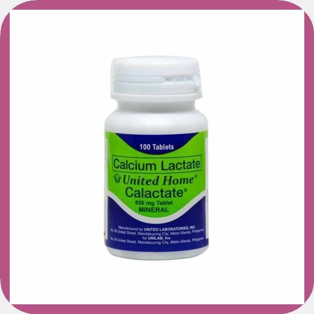 UNITED^GJ=HOME+U!WW,Q+e+L+K+B+Calcium lactate 1 Tablet 650mg | Shopee ...