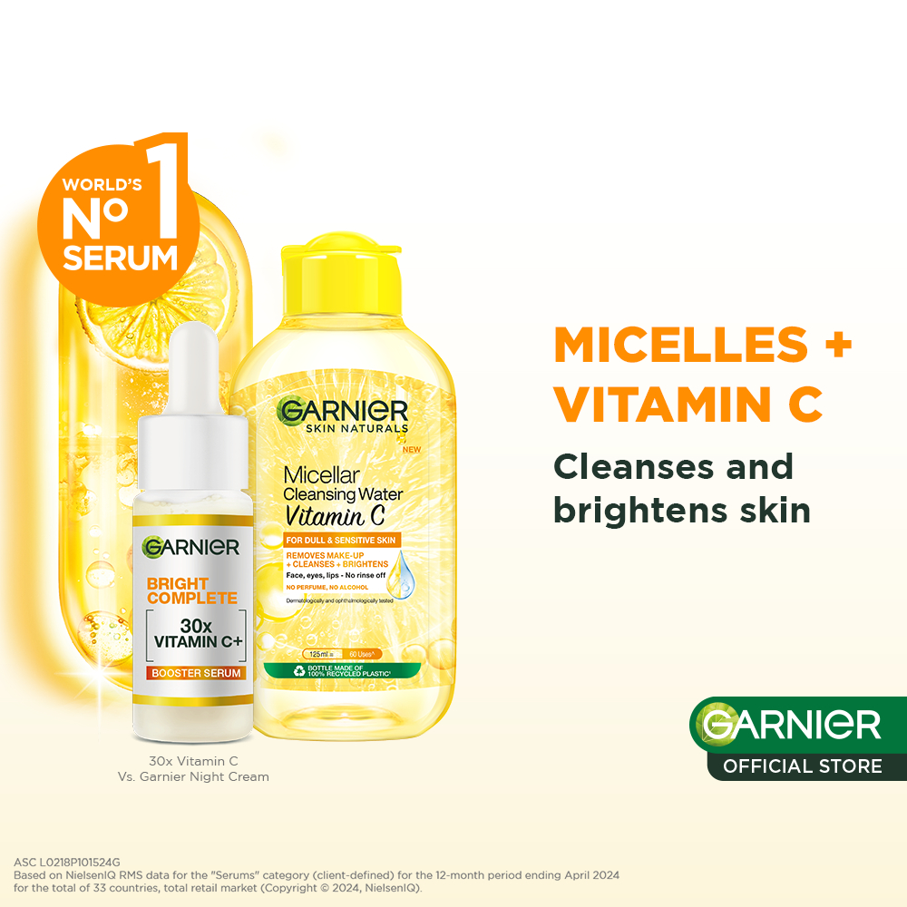 NEW Garnier 30x Vitamin C+ Starter Duo: Niacinamide Serum(15ml ...