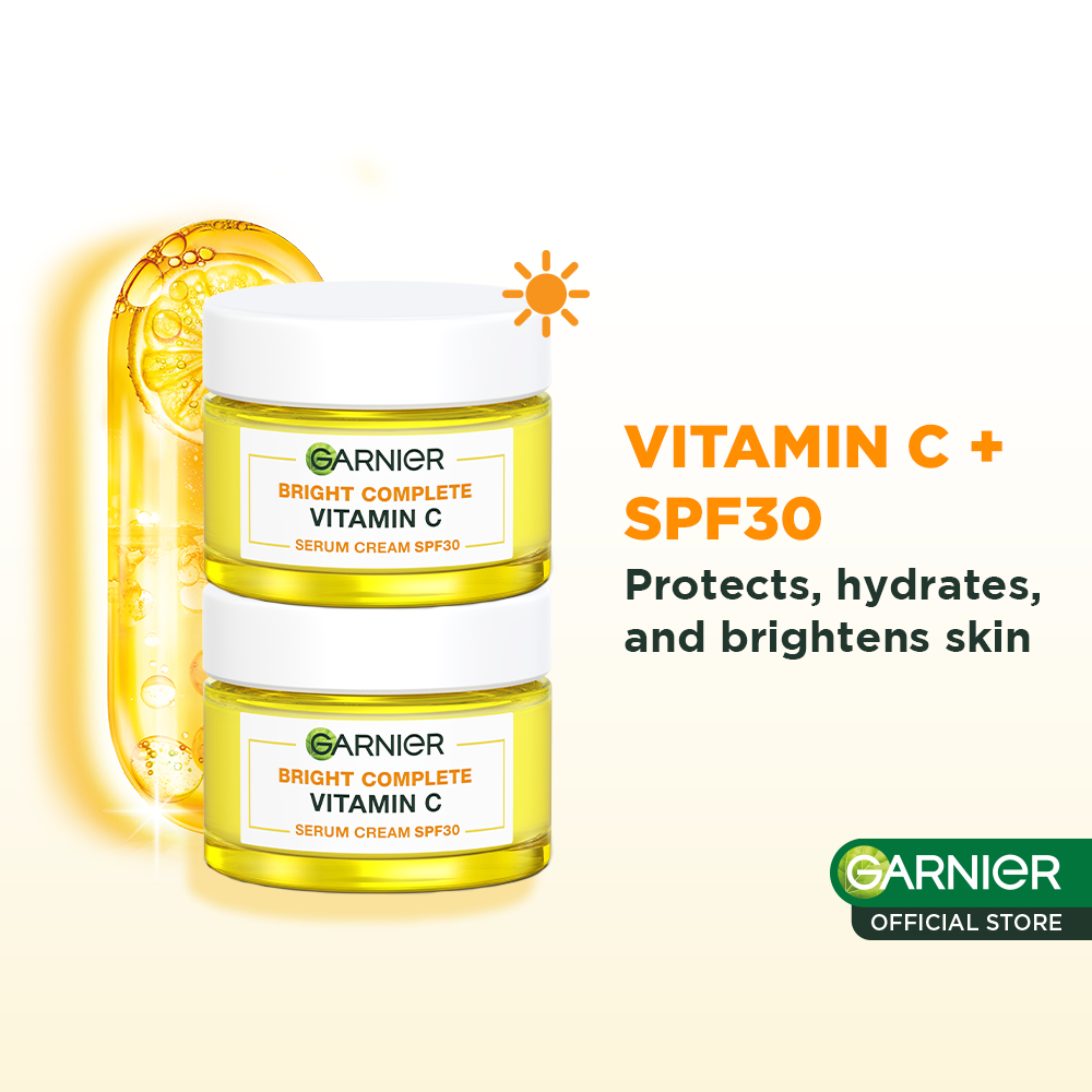 Garnier Bright Complete Day Cream Moisturizer 50ML Twin Pack with ...