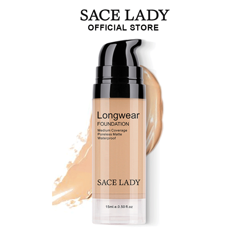 SACE LADY Liquid Foundation Matte Poreless Finish Waterproof Ultra-HD ...