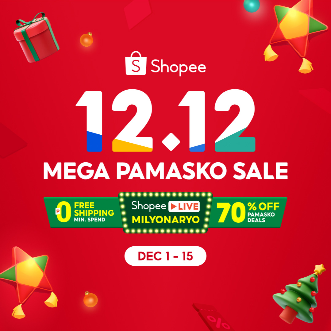 12.12 Mega Pamasko Sale 2024 | Thank You | Shopee PH