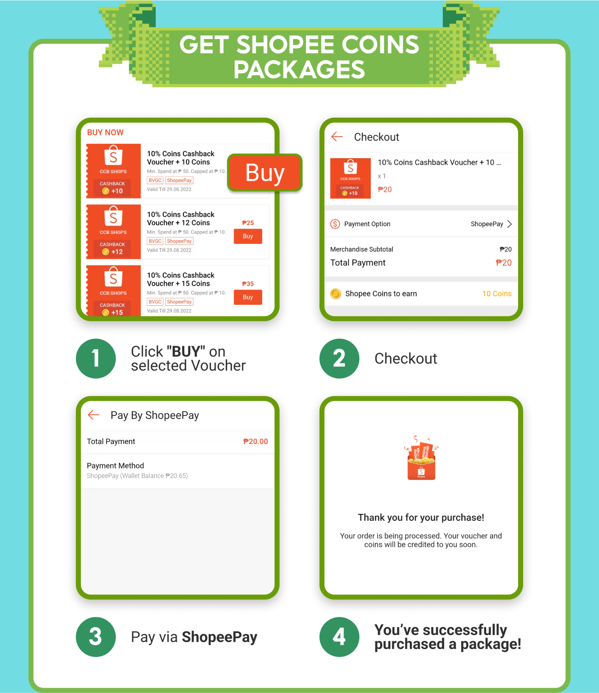 Buy Vouchers & Get Coins September 2023 | Shopee PH