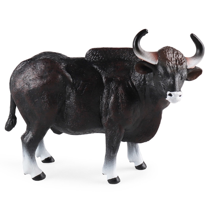 Animal gaur cattle solid model educational toys for kids simulation ...