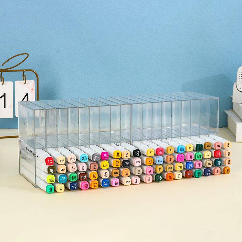 ballpen organizer Marker pen holder, large capacity brush storage box ...