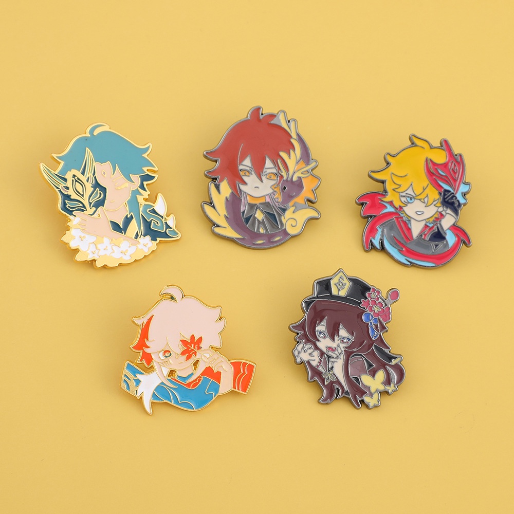 Yuanshen Q Version Avatar Brooch Creative Clock Away From Walnut Fan ...