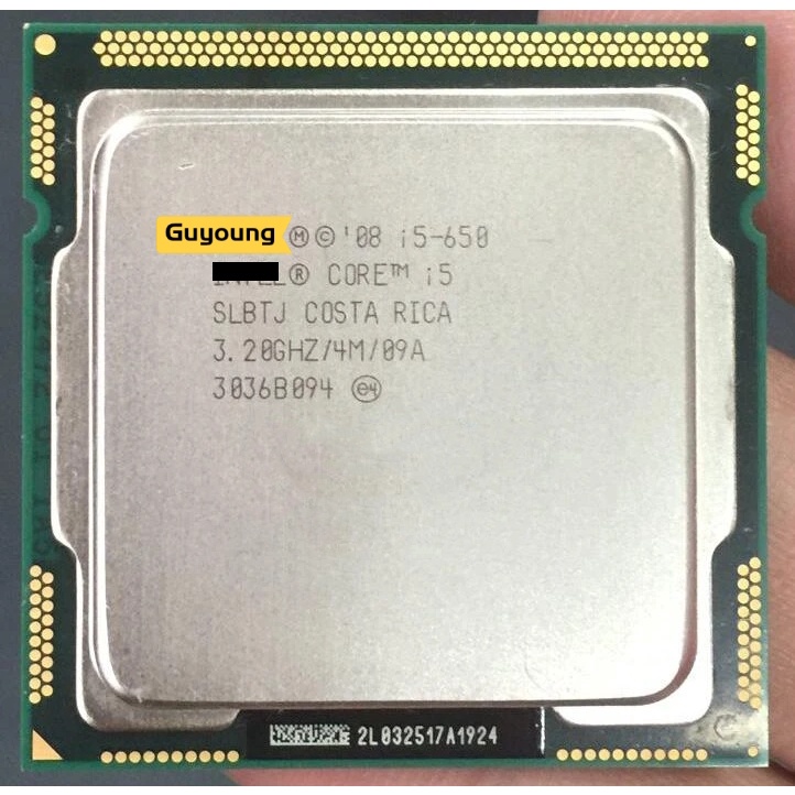 YZX Core i5-650 Processor i5 650 3.2 GHz 4MB Cache Socket LGA1156 32nm ...