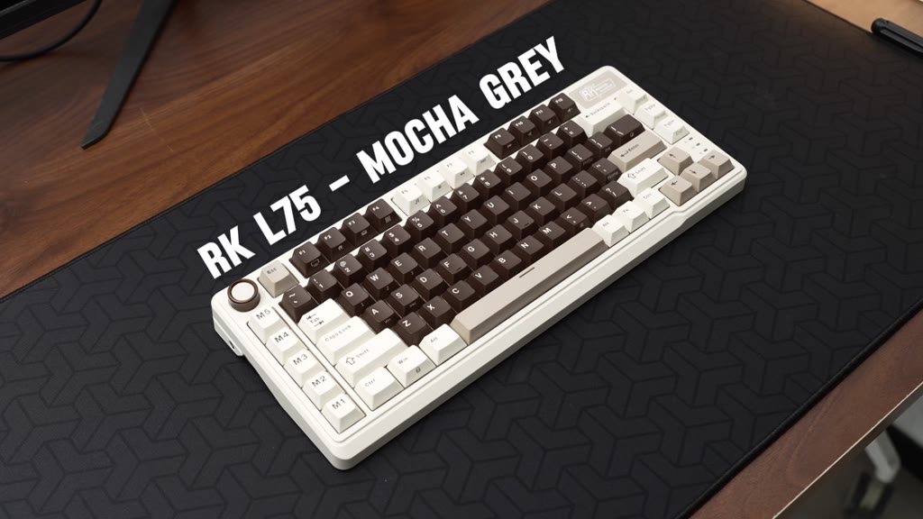 Royal Kludge RK L75 Knight Black 85 Key Diy 3 Modes RGB Wired Bluetooth ...