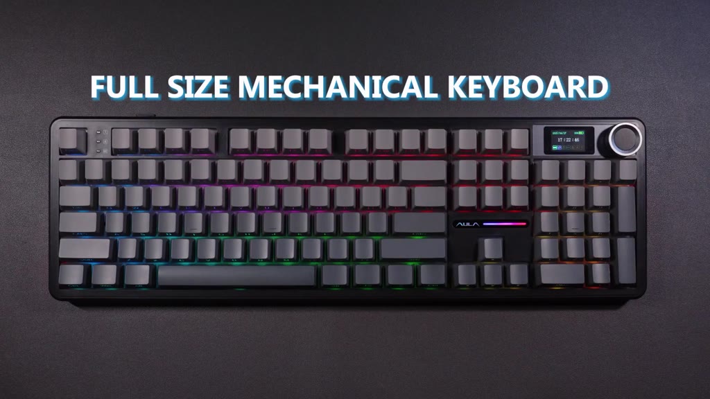 AULA F108 PRO Customized Mechanical Keyboard 104 keys Bluetooth/2.4G ...