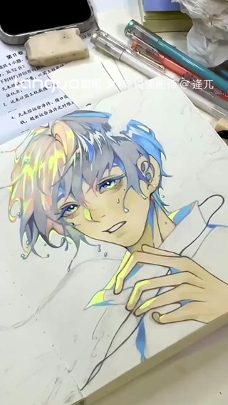 Languo 117 colors gel pen Joint payment morandi purple sea salt blue ...