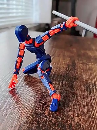 dummy 13 action figure 3d printed toys multi jointed movable robot ...