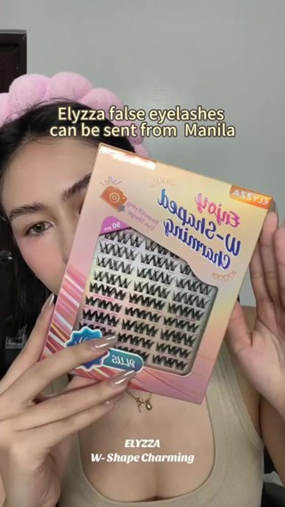 Elyzza W-shaped Eyelashes Extension 4IN1Lash Bond Length 10-16mm C+ ...