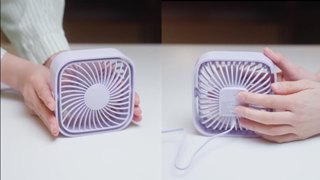 TOPK K51 USB Mini Fan Desktop Plug-in Mute Table Fan 3 Speed Wind 5inch ...