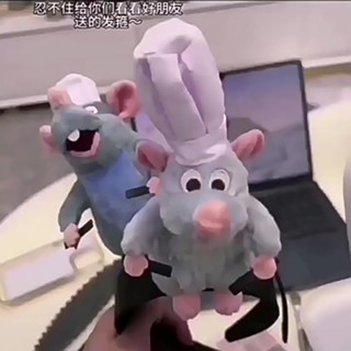 Ratatouille Anime Hair Bands Cooking Mouse Hair Bands Cartoon Plush ...