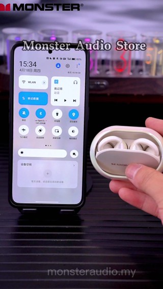 Monster AC600 Wireless Earphone Earclip Earphone Bluetooth 5.4 Sport ...