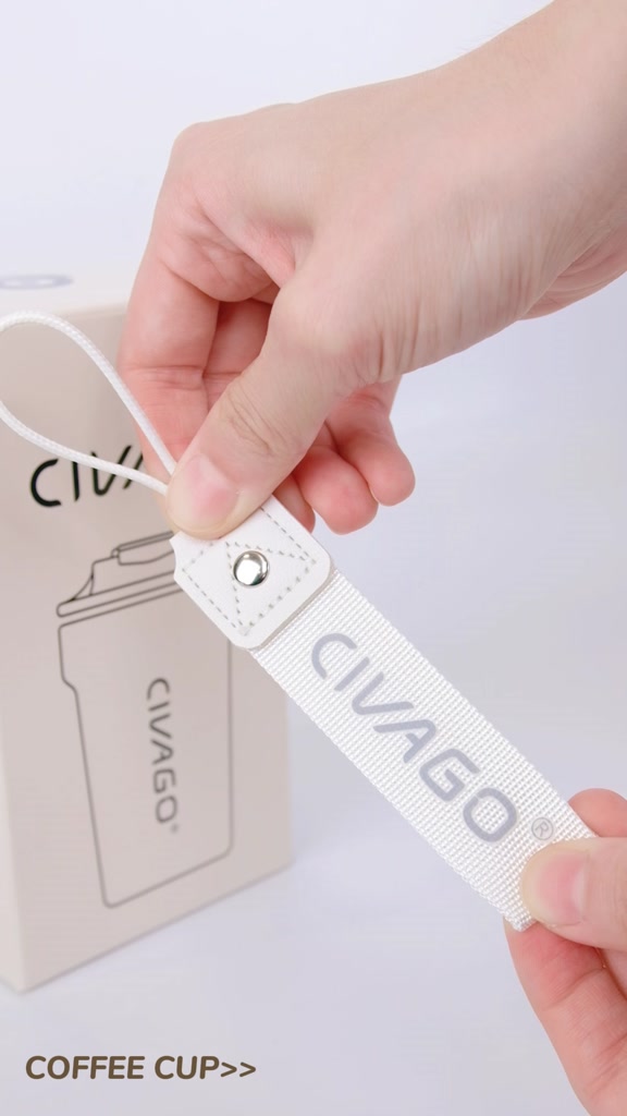 CIVAGO（13oz）Ceramic liner Stainless Steel Coffee Mug With Lid Vacuum ...