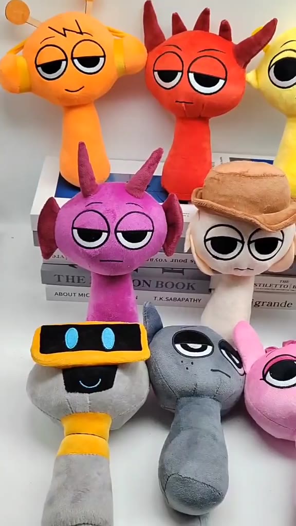 Sprunki Plush Incredibox Stuffed Toys 10'' Sprunky Wenda Gray Plushies ...