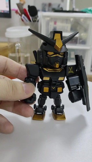 Qmsv Mini Gundam CO-BRAND McDonalds Black Gold RX-78-2 Gundam Ver.Angus ...