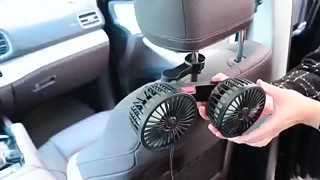 Car Electric Fans 360 Degrees Rotata Cooling Rear Fans Double-headed ...