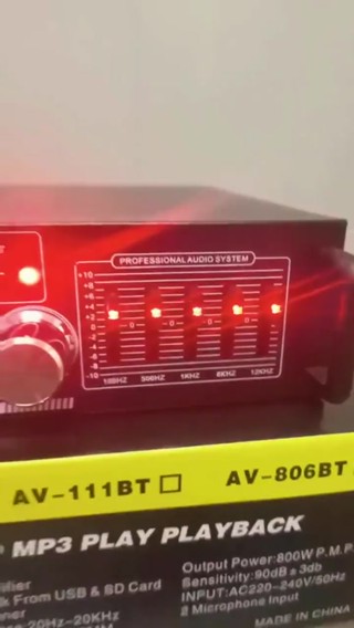 AV-111BT or 333BT 800W Bluetooth 5.0 Amplifier for speaker，2.0 Channel ...