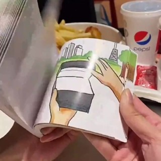 ANEMONE Confession Comic FlipBook, Hidden Ring Necklace Romantic Hand ...