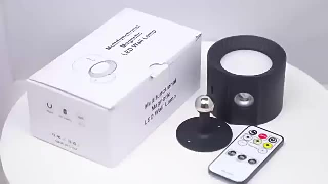 LED Wall Mounted Lights Remote Control Wall Lamp Indoor Rechargeable ...