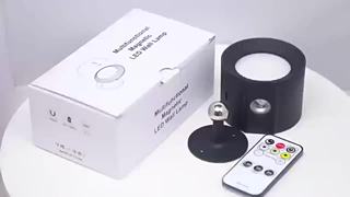 LED Wall Mounted Lights Remote Control Wall Lamp Indoor Rechargeable ...