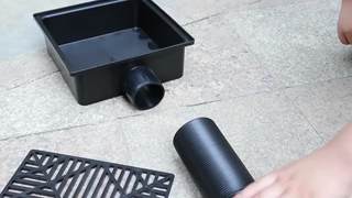 Catch Basin Kit No Dig Flexible French Drain Pipe Underground Downspout ...