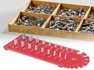 PCF* Precisions Bolt Nut Gauge Tool with Quick Identification Features ...