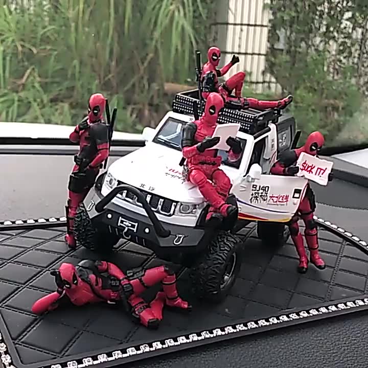 Deadpool 3 Action Figure Sitting lying Posture Model Anime X-Men Mini ...