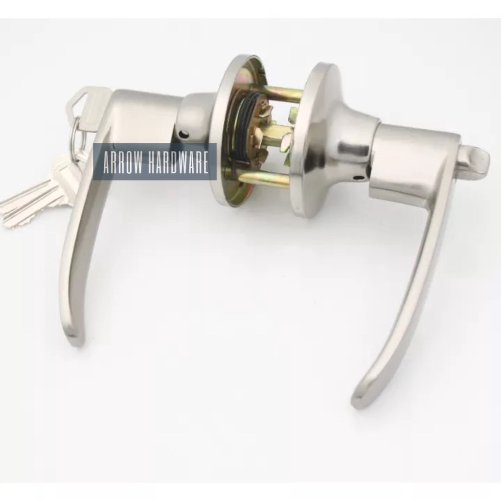 LEVER DOOR SET ENTRANCE Lever Wave Handle Door Knob Set (3 KEYS ...
