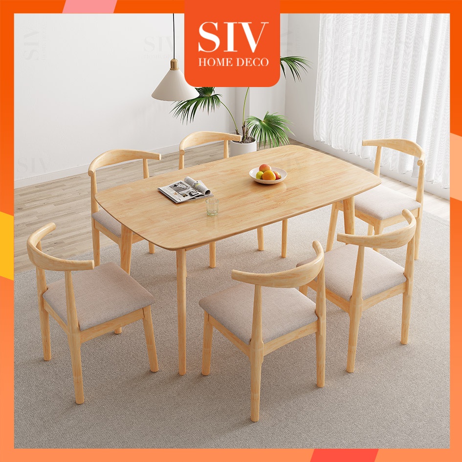 Siv 1.2 - 1.6M Wood Dining Table Set Furniture Wooden Kitchen Tables ...