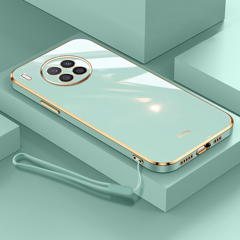 HUAWEI Nova 8i Phone Protection Case 6DStraight Edge Plating+Silicone ...