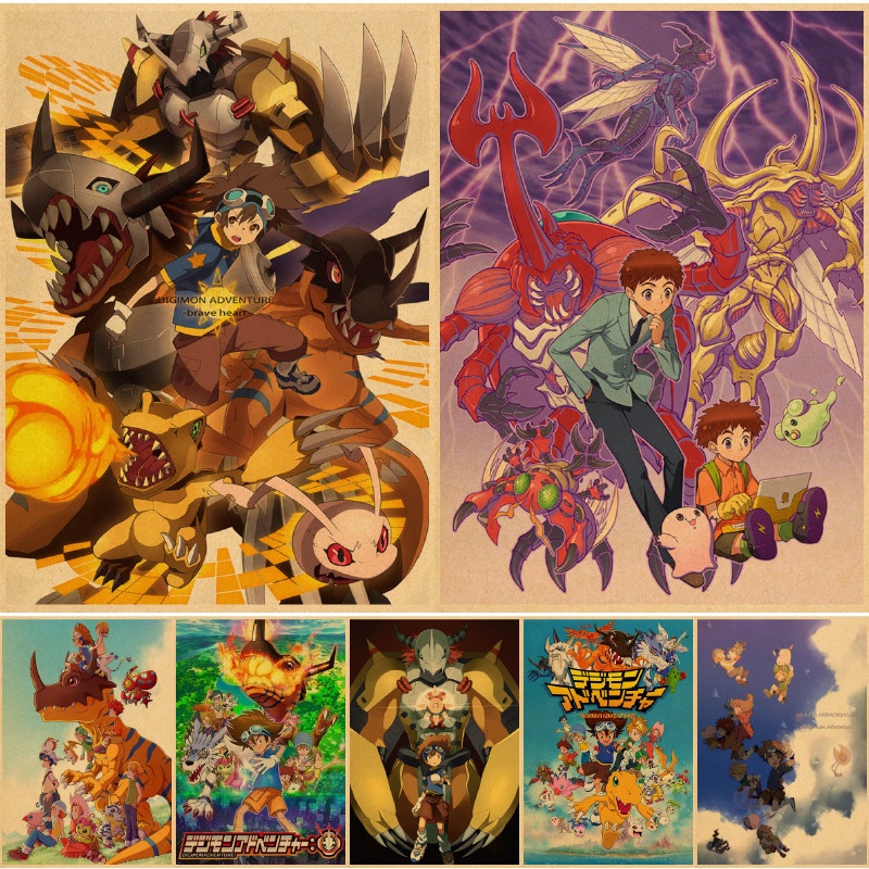 Japanese Anime Digimon Poster for Wall Artistic Image Print Poster from ...