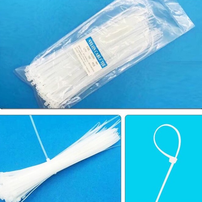 Plastic strip with wire sealing, 100 strips, 11 colors, 4x200mm, with ...