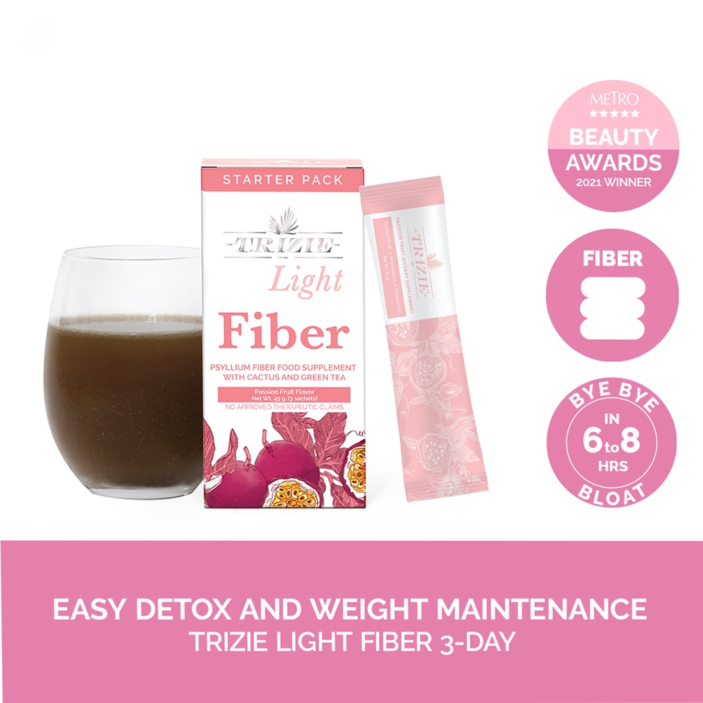 TRIZIE Light Fiber 3 Days or 7 Days [Detox Fiber Drink with Psyllium ...