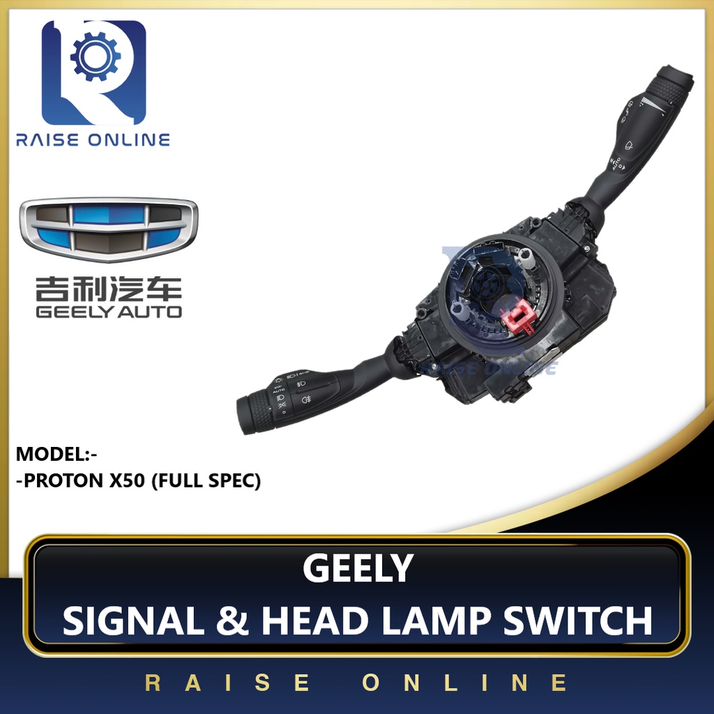 PROTON X50 CLOCK SPRING HEAD LAMP SWITCH+WIPER SWITCH/COLUMN SWITCH ...