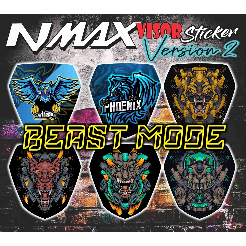 nmax visor sticker version 2 | Shopee Philippines