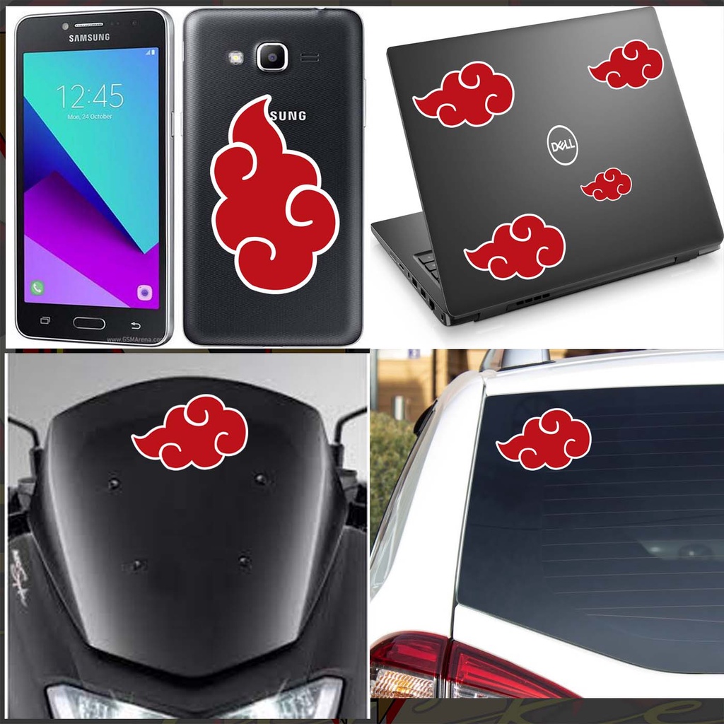 NARUTO AKATSUKI STICKER CUT OUT NON FADED HIGH QUALITY STICKER FOR ALL ...