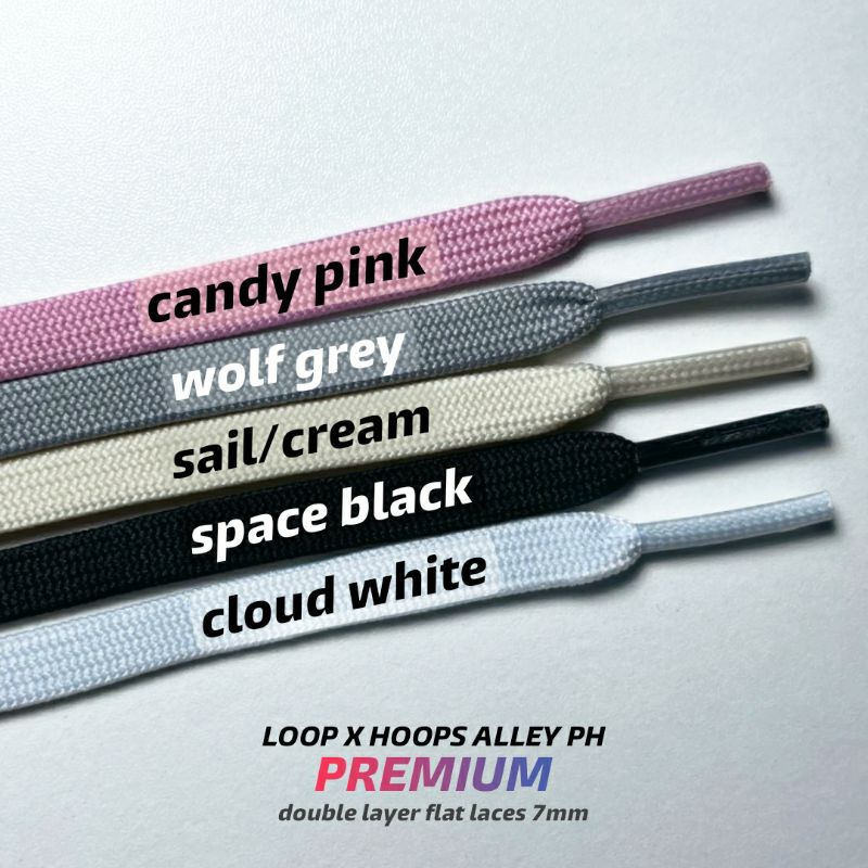 PREMIUM Double Layer Flat Laces (100/120/140/160/180cm, Jordan/Dunk/AF1 ...