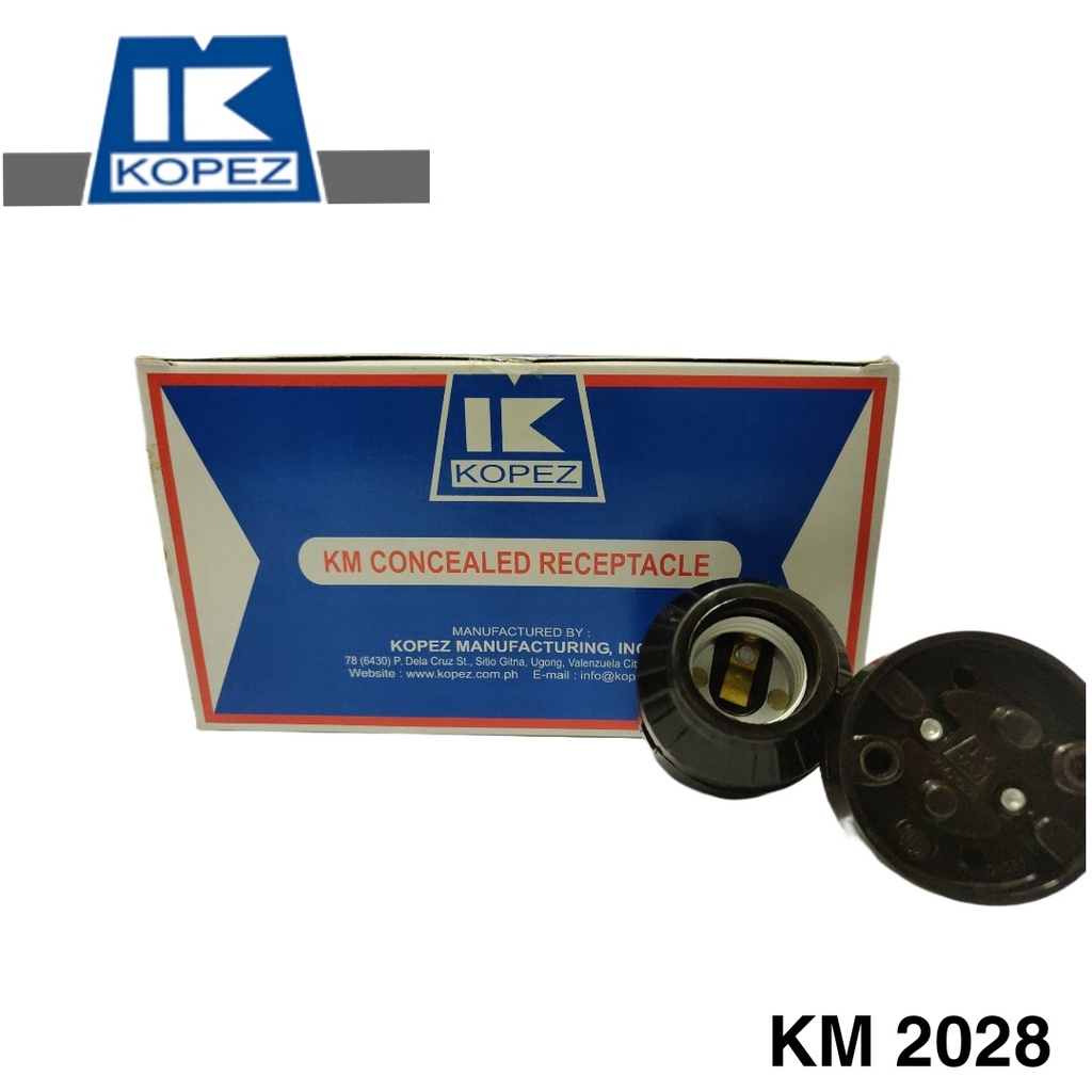 Kopez Concealed Receptacle KM 2028 (per pc) | Shopee Philippines