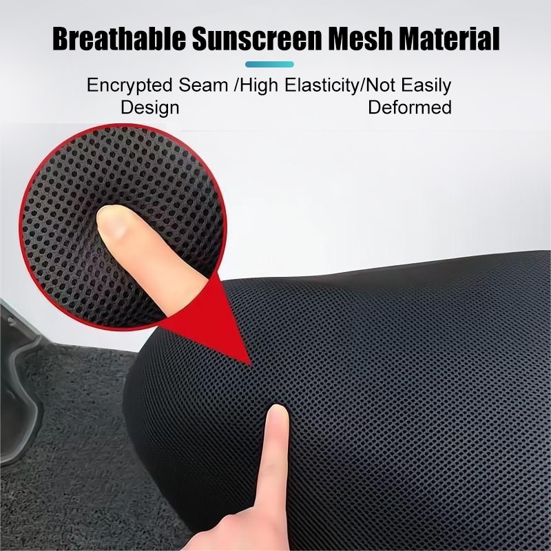 Motorcycle Seat Cover Breathable 3D Mesh Sunscreen Anti-Slip Waterproof ...