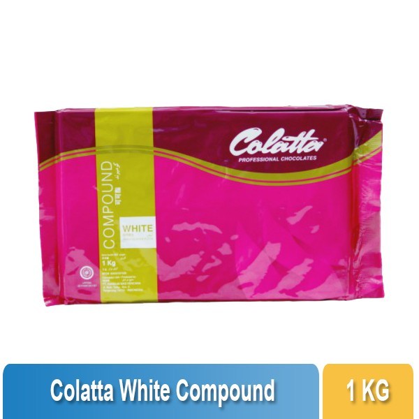 PUTIH Colatta White Chocolate Compound | White Chocolate Bar 1kg ...