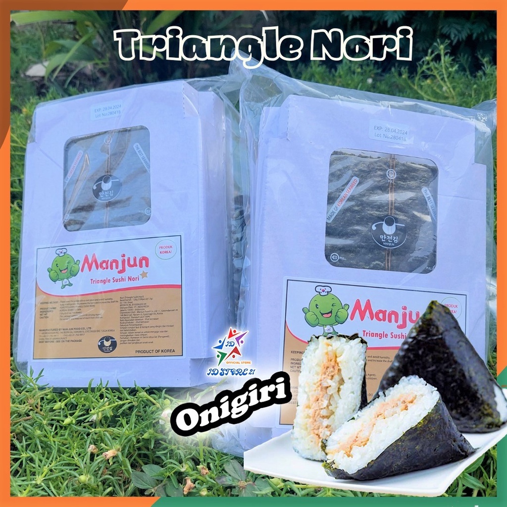 IDS - ONIGIRI WRAPPER triangle Nori Halal Seaweed 100 Sheets / nori for ...