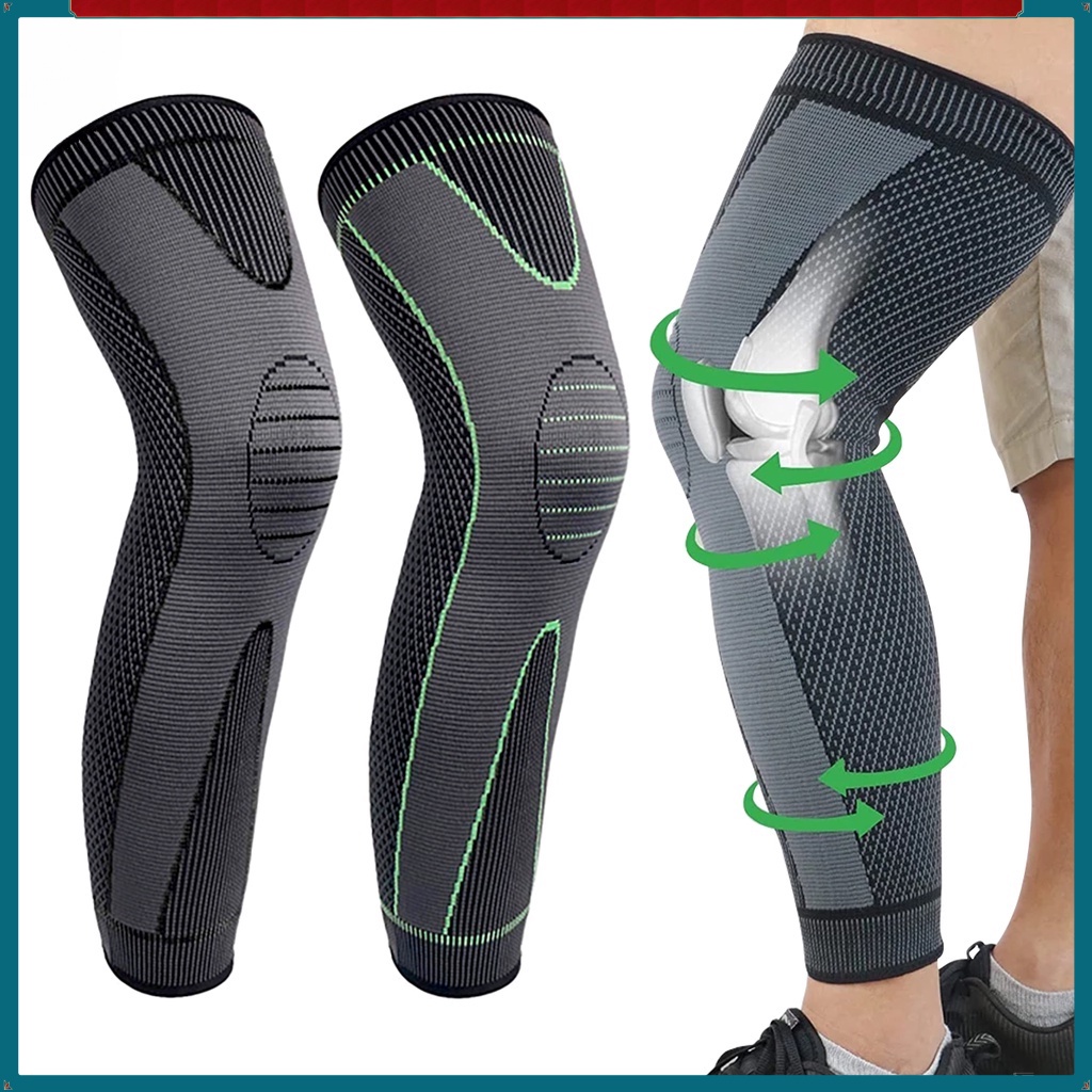 Thermal Orthopedic Compression Knee Pad for Pain Relief Sport Full Leg ...