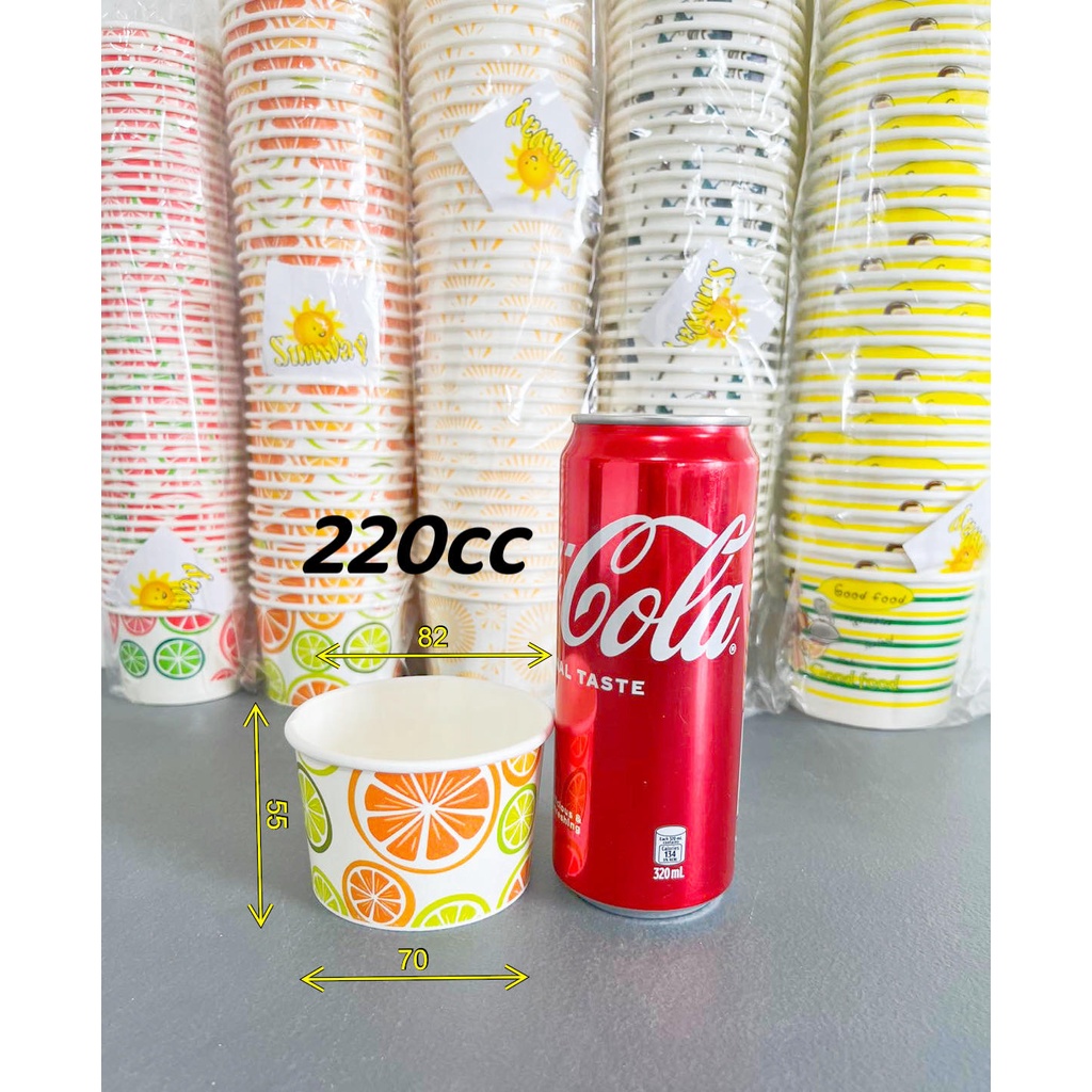 50pcs paper bowl PRINTED Environmentally friendly food grade/Disposable ...