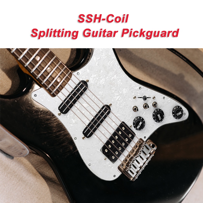 S-S-H Strat with Singlecut Wiring Loaded Prewired Pickguard Coil Split ...